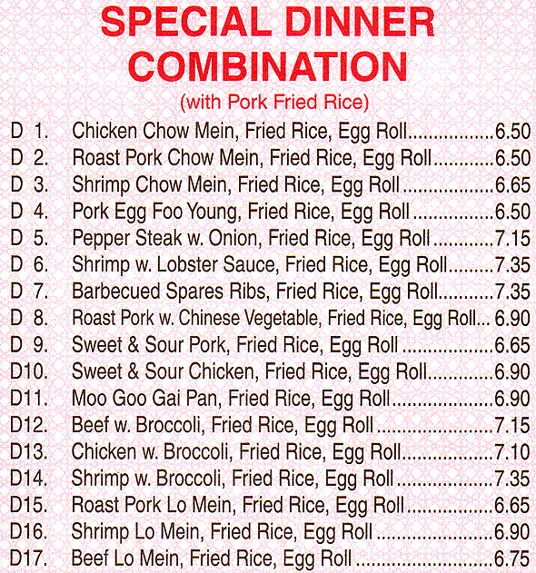 Chan Fu Chinese Restaurant - 57 State Street * Otisville NY 10963 * 845 ...